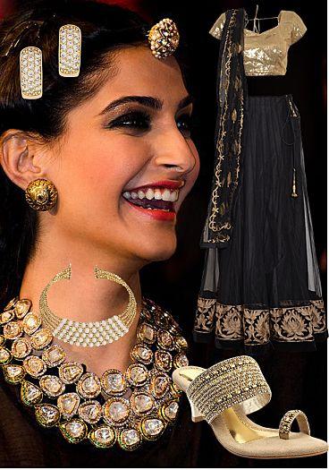 Earrings for black lehenga store