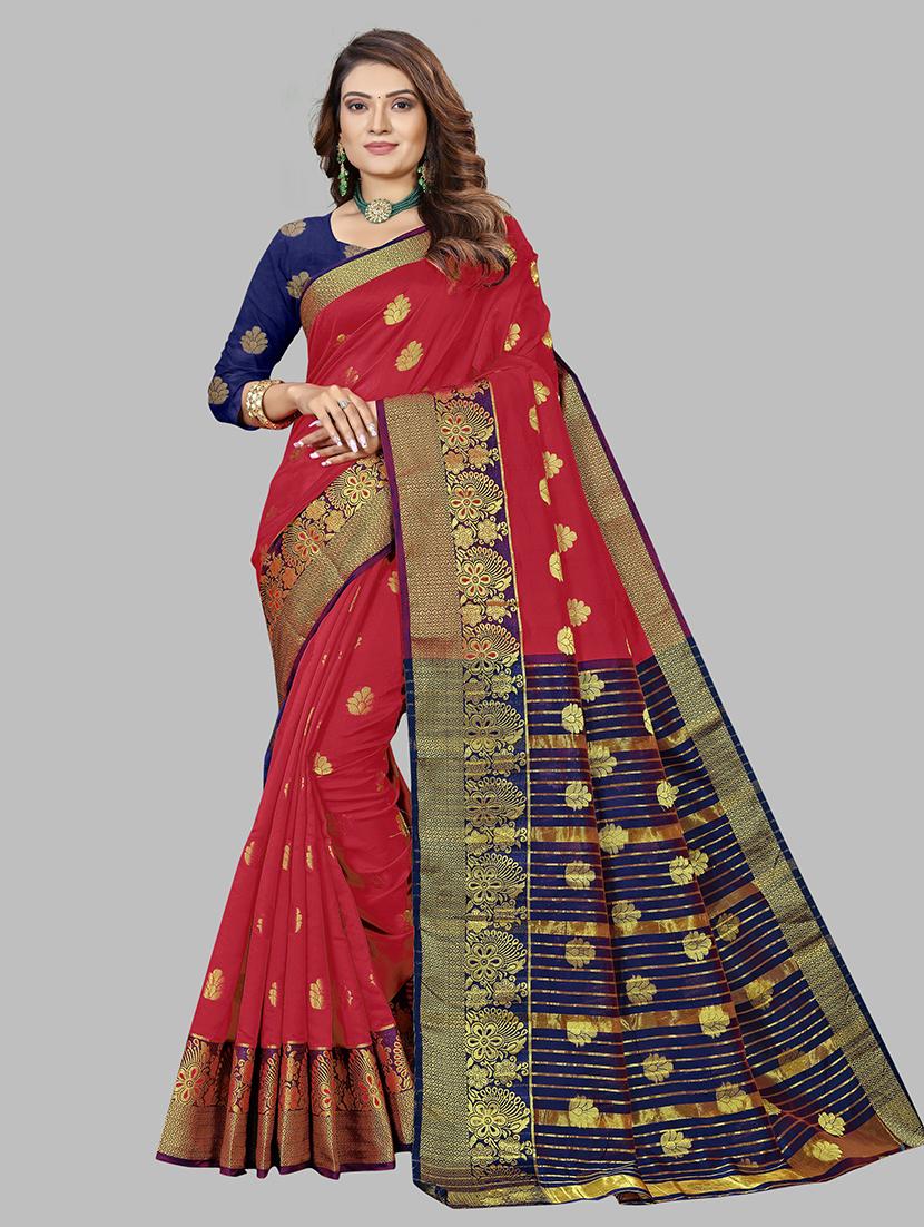 Buy online Women's Banarasi Saree from ethnic wear for Women by Allan ...