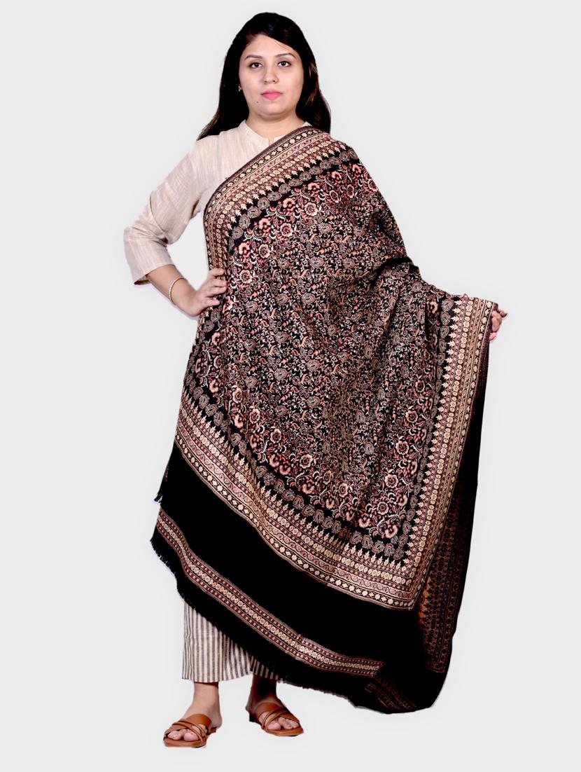 Buy online Women Self Designed Woolen Shawl from winter wear for Women ...