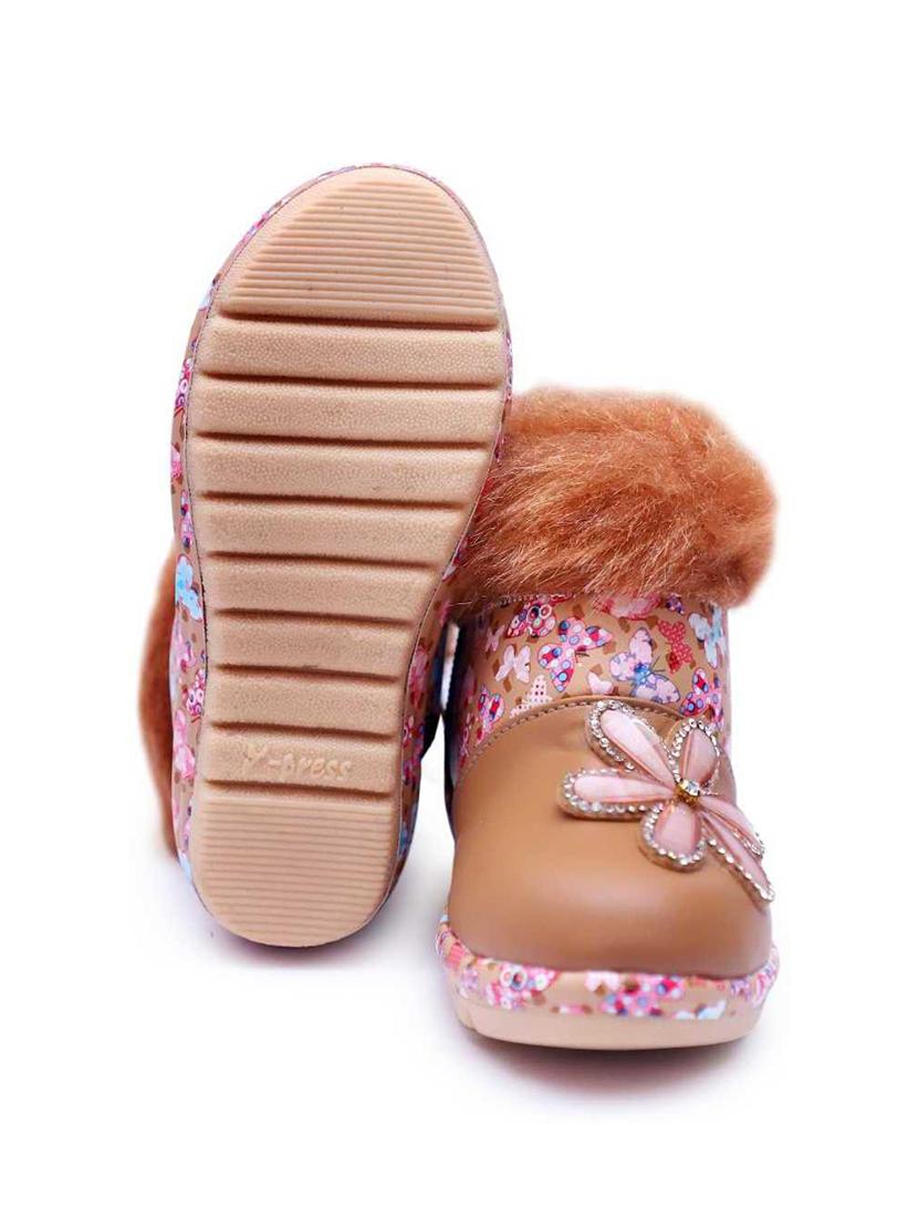 Buy online Girls Embellished Ankle-length Boots from casual shoes for ...